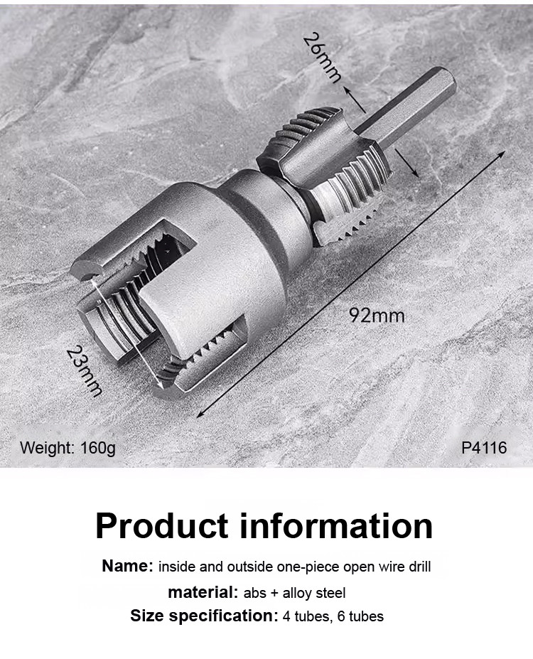 Openwork drill wire cutter Internal External Threading Tap Drill Bit Set Pipe PR Precision ...