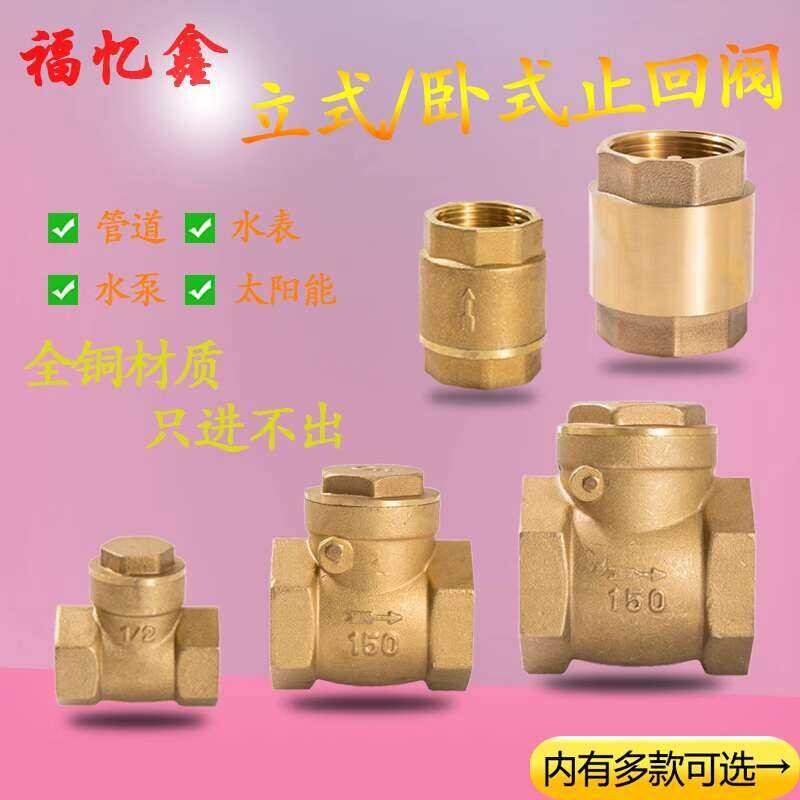 4 Copper Vertical Spring 6 Points 1 Inch Horizontal One-Way Water Pipe ...