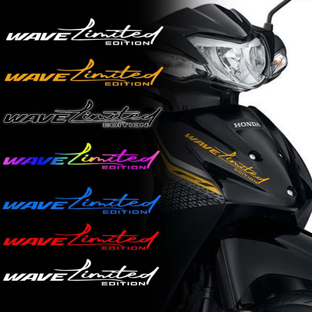 2 pcs/Honda WAVE Head Sticker For Motorcycle Body Reflective Waterproof ...