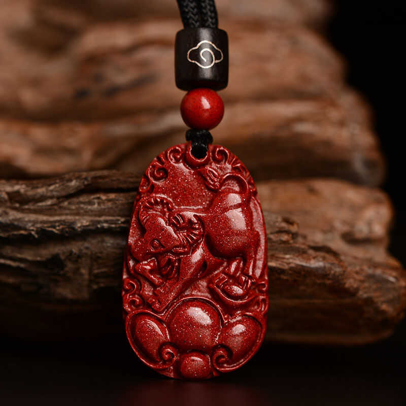 San Jing Jiao Zhu Sandu Pendant Necklace Men's Women's Lucky Year ...