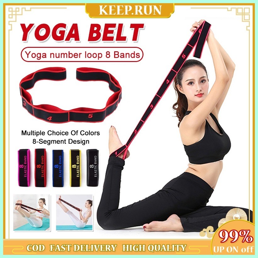 In Stock】Gymnastics Latin Training Bands Yoga Stretch Belt Pilates ...