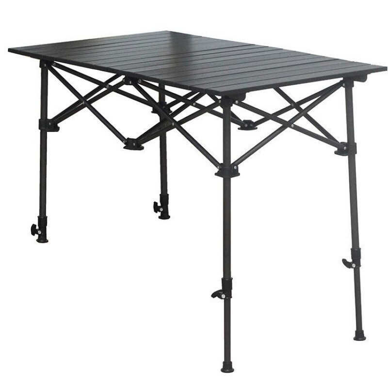 A A Outdoor Folding Table with Net Pocket for Picnic, Stall Setup ...