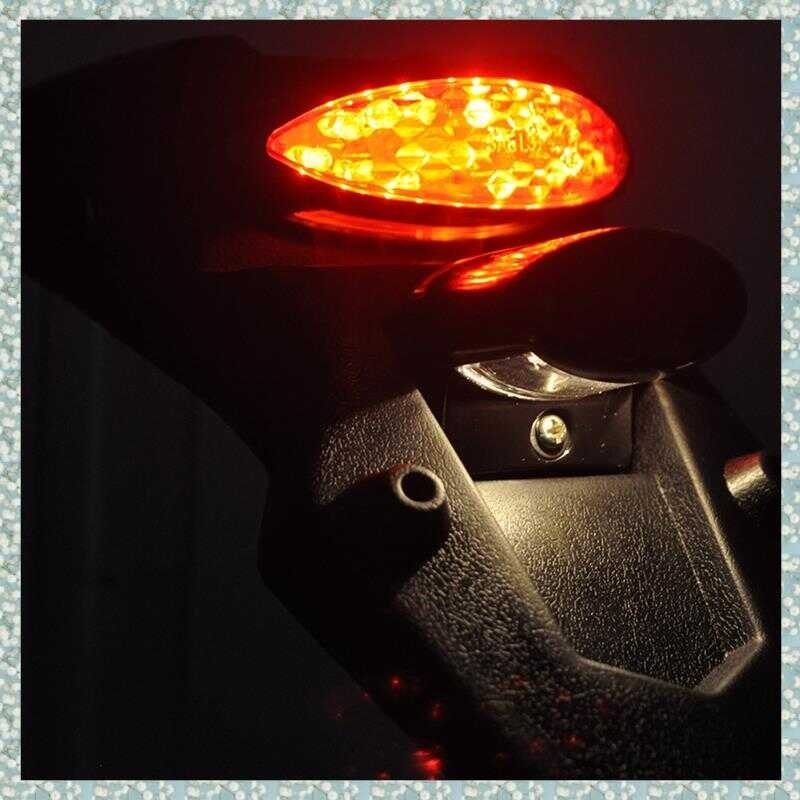 Universal (Roxk) Motorcycle Rear Mudguard With LED Tail Light For ...