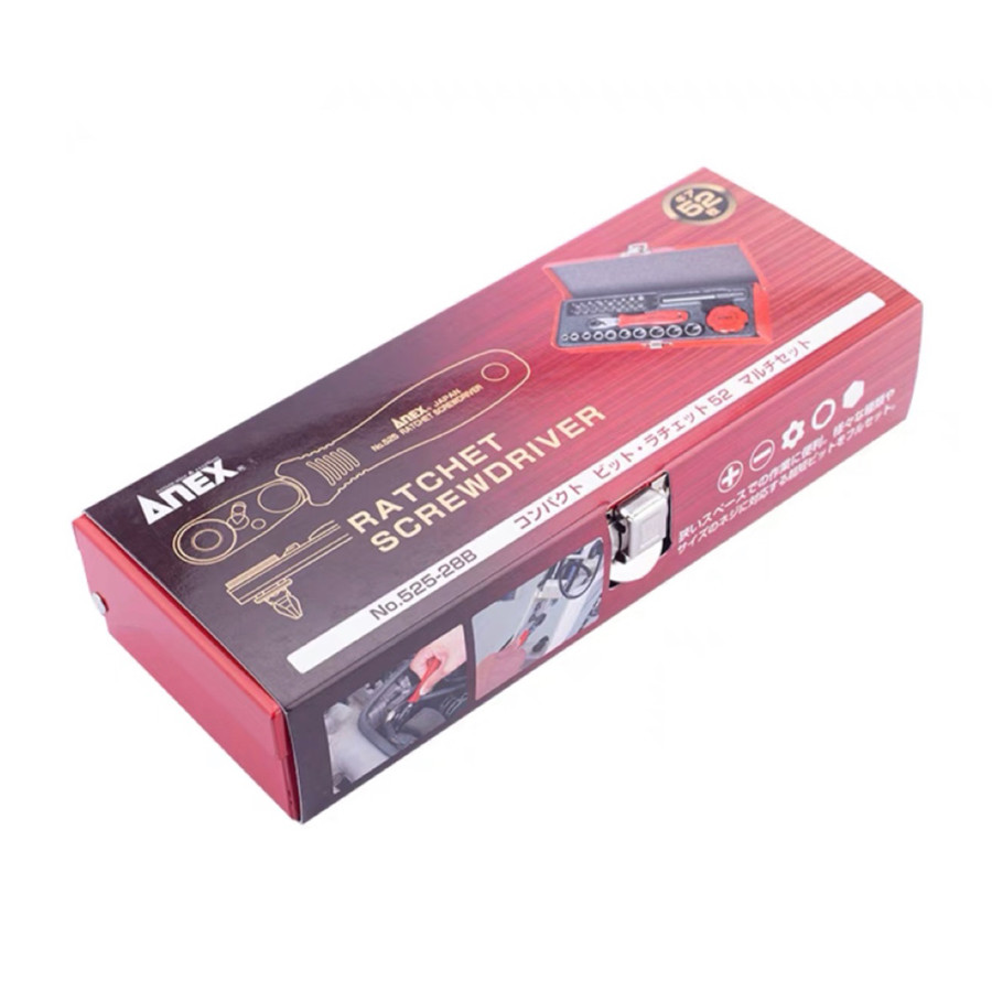 ANEX 52 in 1 Ratchet Screwdriver Set 1/4 " with Socket and Extension ...