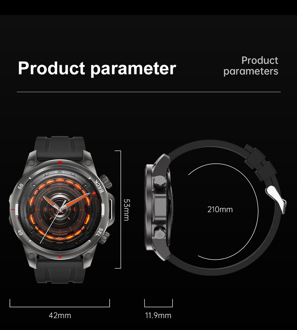 Original Round Smart Watch For Men Waterproof DK68 Bluetooth Call ...