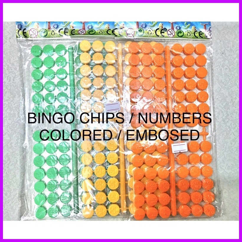 BINGO / BINGO CHIPS / BINGO NUMBERS / PLASTIC BINGO CHIPS | Shopee ...