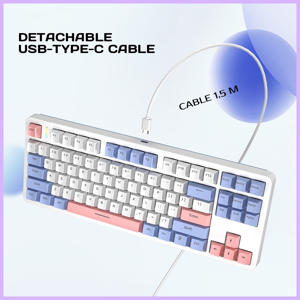 G87 Wired Mechanical Keyboard 87 Keys Hotswap Customized Keyboard PBT ...