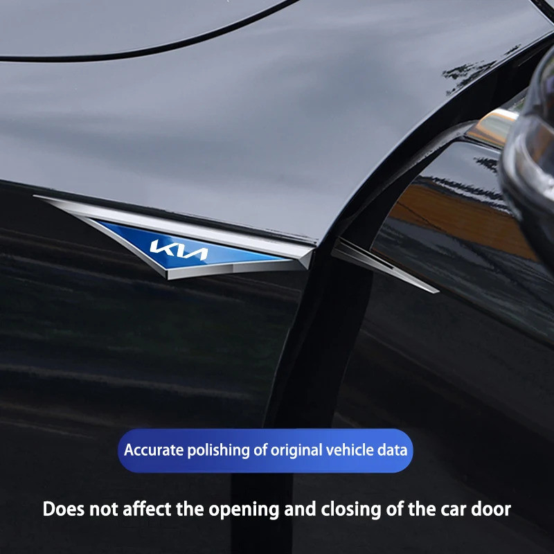 2pcs 3d alloy car stickers car accsesories accessory for Kia Rio Soul ...