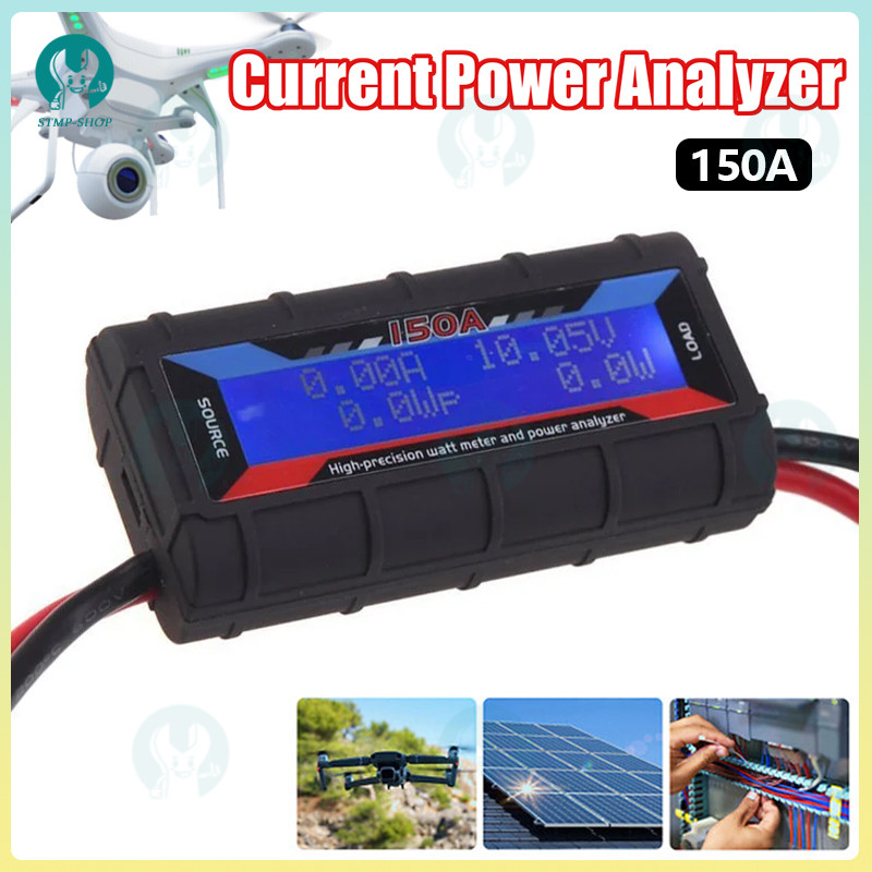 150A LCD Digital Power Analyser High-precision Amp Watt Meter RC ...