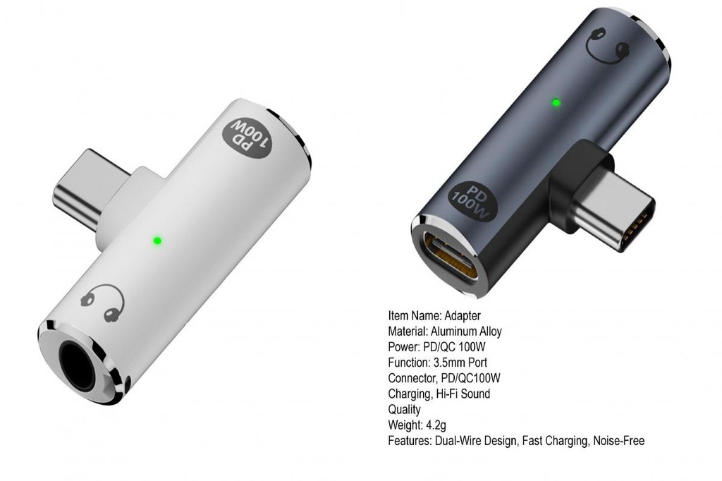 【COD】 100w Fast Charging Adapter Dual-port Adapter Pd100w Fast Charging ...