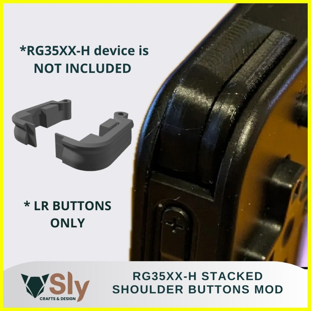 RG35XX-H Stacked LR Shoulder Buttons | Ergonomic Upgrade for Gaming ...
