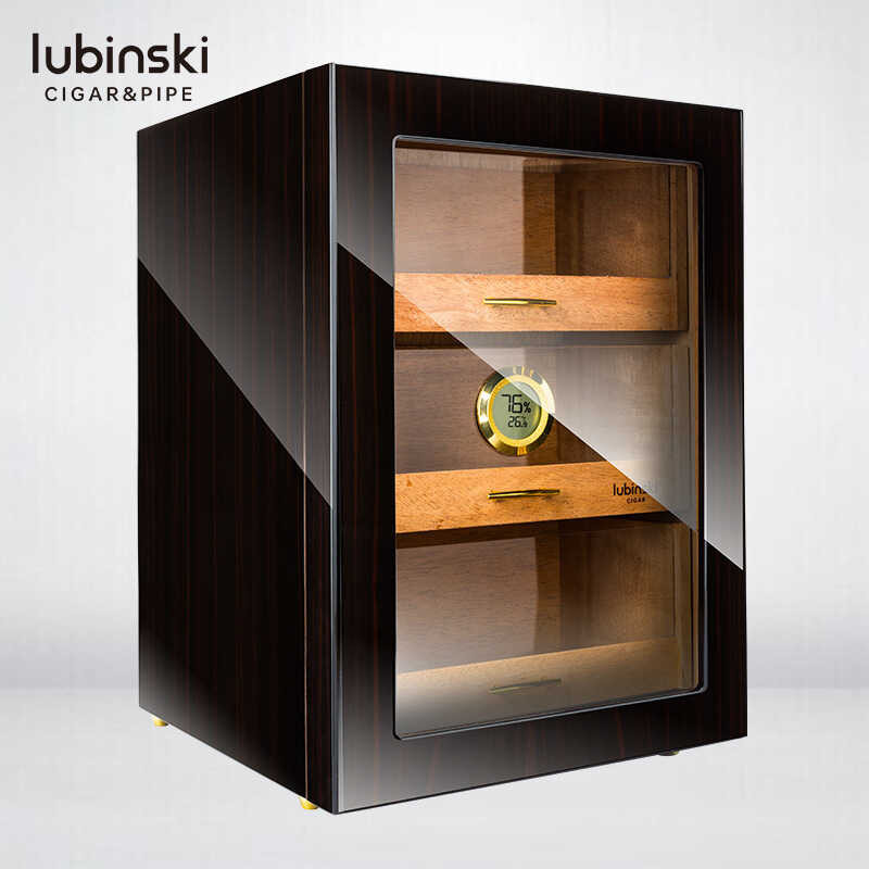 X Lubinski Box Three-Layer Transparent Window Cedar Wood Cabinet ...