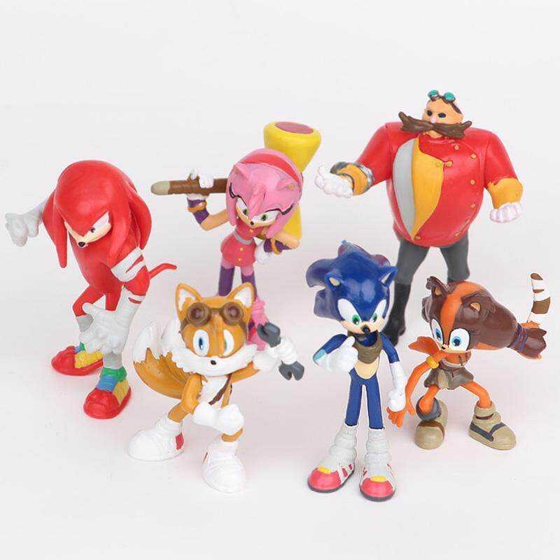 6Pcs/Lot 5-7Cm SEGA Sonic The Hedgehog Figures Toy Pvc Toy Sonic ...