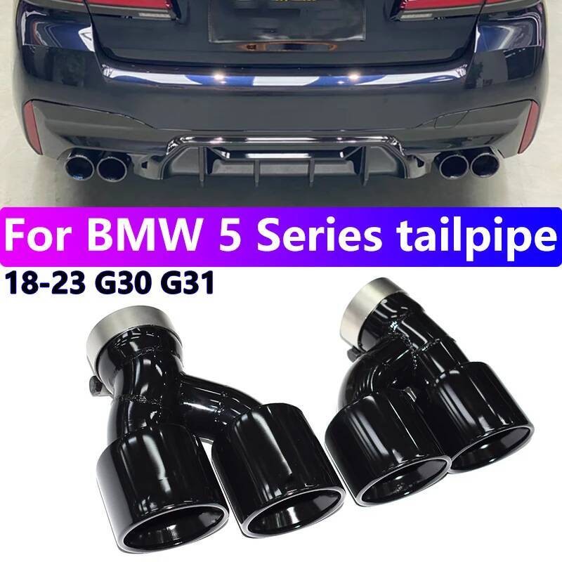 2018-2023 For 5 Series 525i 530i 540i G30 G31 Square Pipe Tip Upgrade ...
