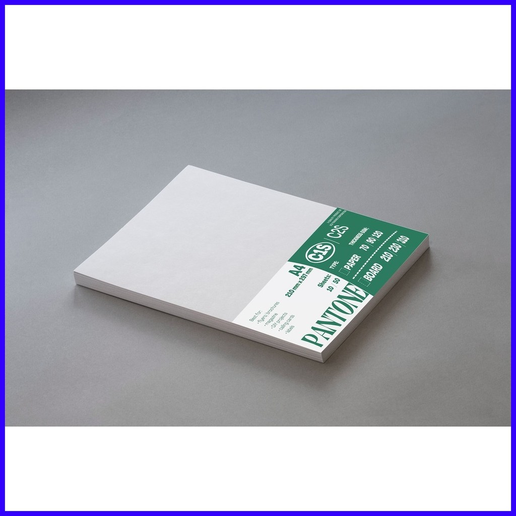 [ PER PACK ] Pantone Coated Paper C1S / C2S Paper / Board A4 Size 50s ...
