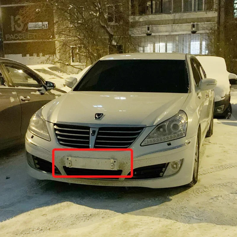 2 PCS Rectangular Car License Plate Spring Loaded Stainless Steel ...