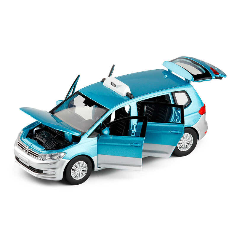 78 47 JK Alloy Car Model 1:32 Volkswagen Touran Rental Minivan MPV ...