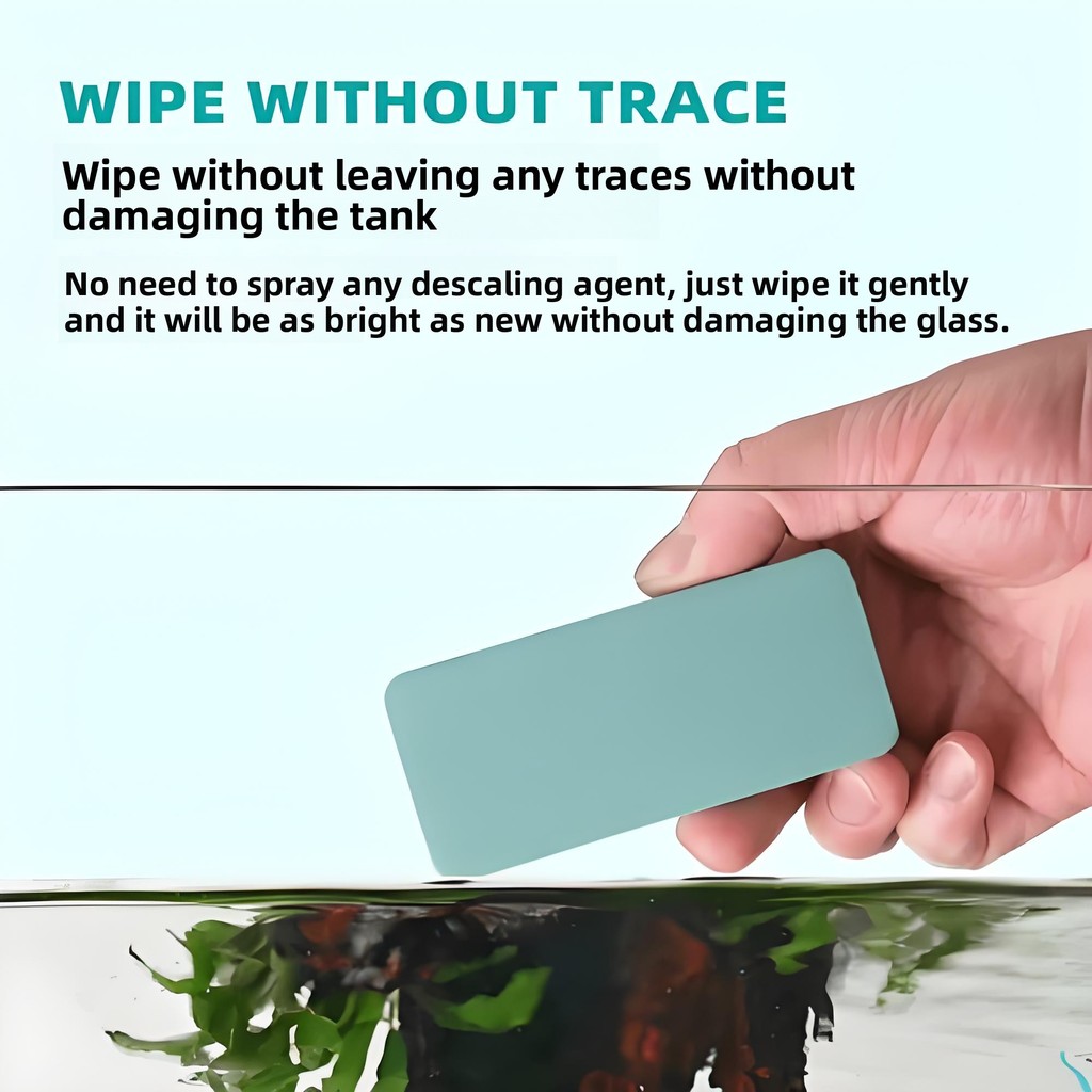 Fish Tank Brush Tool aquarium Descaling Cleaner Cleaning Scale Wipe ...