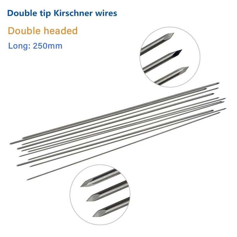 10Pcs/Set K-Wire Orthopedic Kirschner Wire Pins 250Mm Trocar Double ...