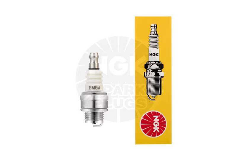 NGK Spark Plug BM6A Two-Stroke Motorcycle BPMR7A Lawn Mower Chainsaw ...