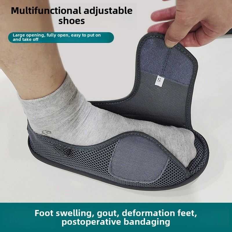 Extra Adjustable Wide Magic Slippers For Swollen Feet Disability ...