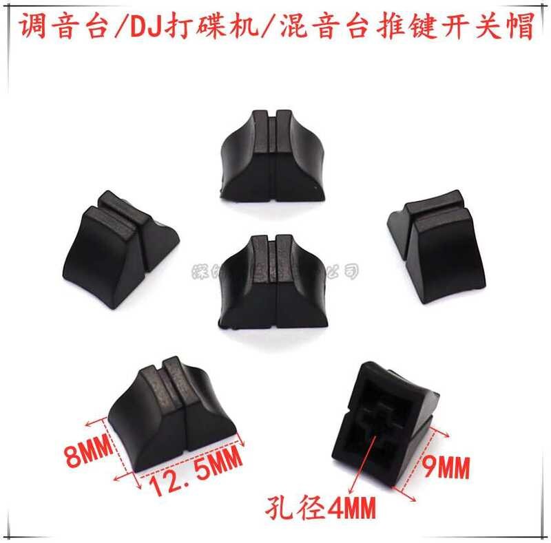 Black Straight Slide Potentiometer 4MM Hole Diameter Mixer Push Rod Cap ...