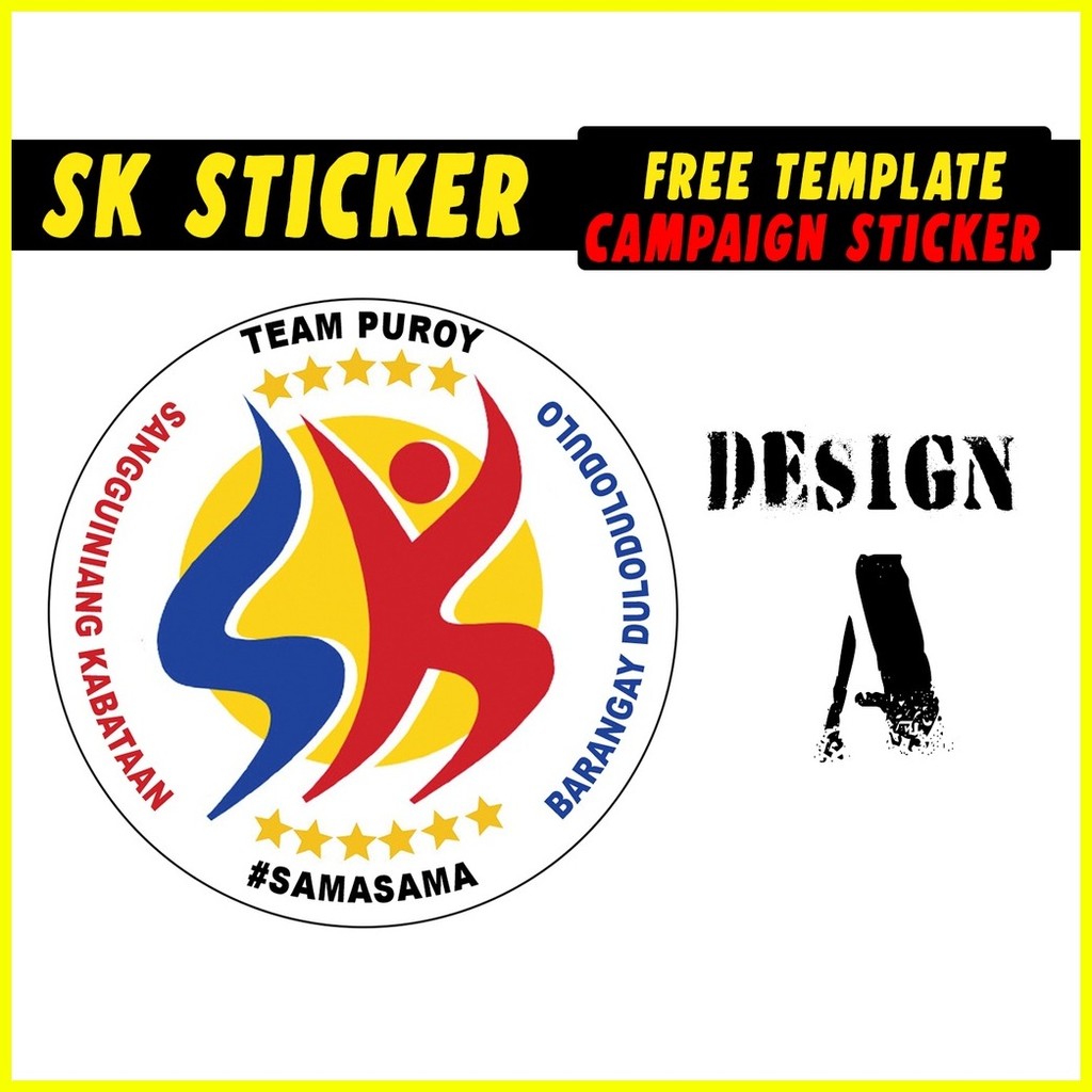 SK STICKER LABEL | SANGGUNIANG KABATAAN STICKER | 100 PCS. | Shopee ...
