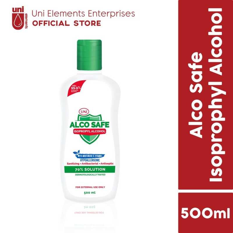 Alco Safe Isopropyl Alcohol 500Ml | Shopee Philippines