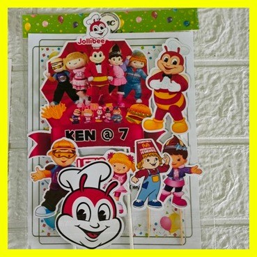 jollibee theme cake topper | Shopee Philippines