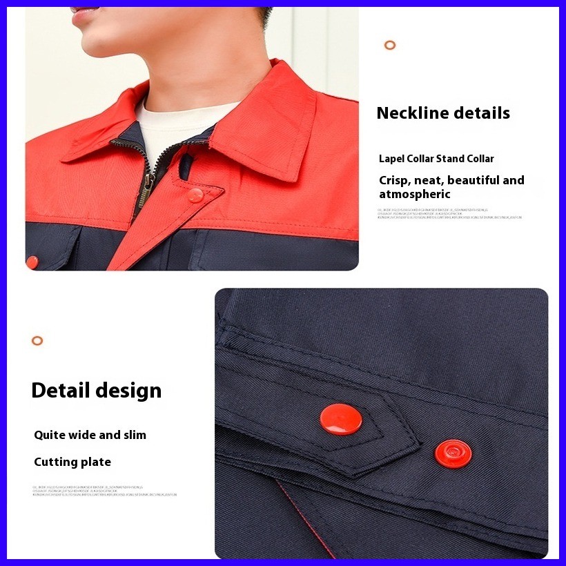 Safety Jacket Men Workwear Women Work Uniforms Tops Jacket Pants Worker ...