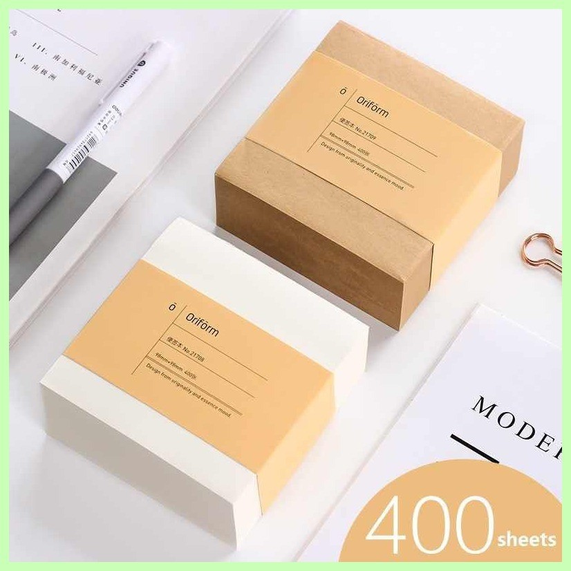 Kraft/Creamy White Sticky Notes (400 Sheets) | Shopee Philippines