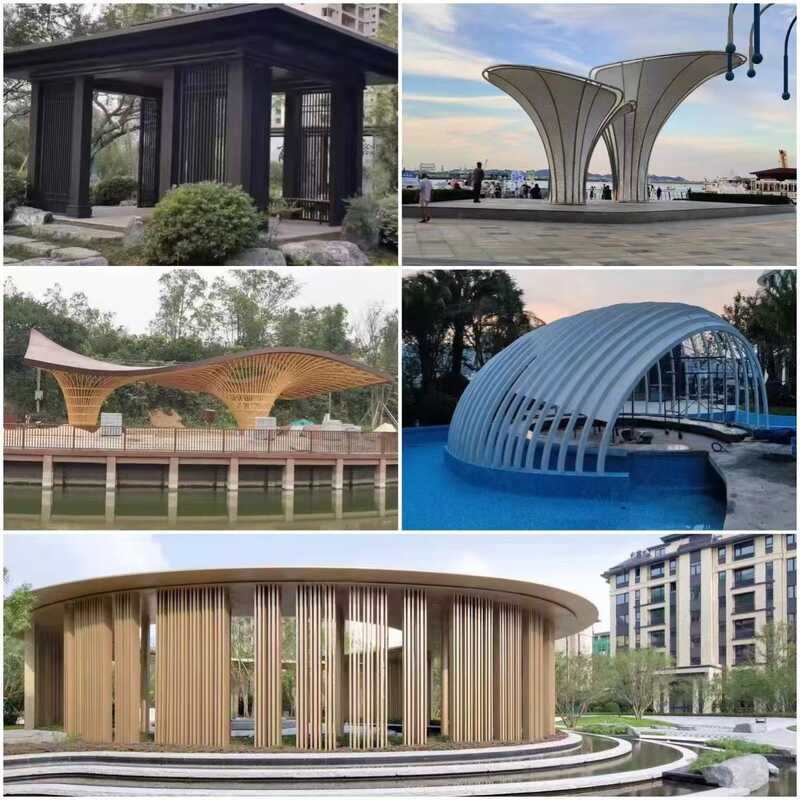Large Stainless Sculpture Steel Structure Irregular Aluminum Veneer ...