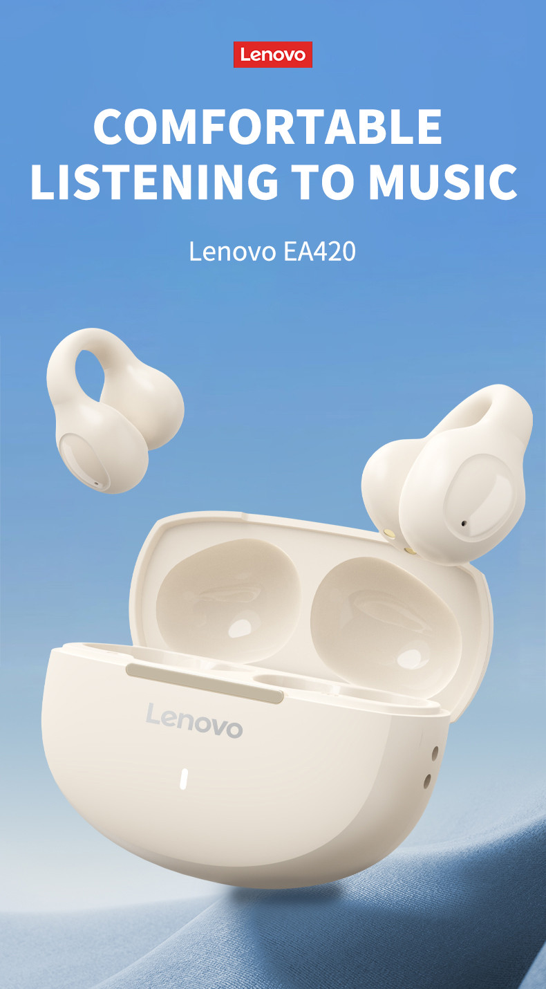 Lenovo Earbuds EA420 Sport Bluetooth 5.4 Wireless with Mic TWS U-shaped ...