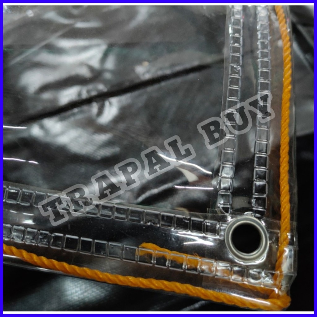 TRANSPARENT CLEAR TRAPAL TOLDA WITH EYELET AND ROPE EDGING | Shopee ...