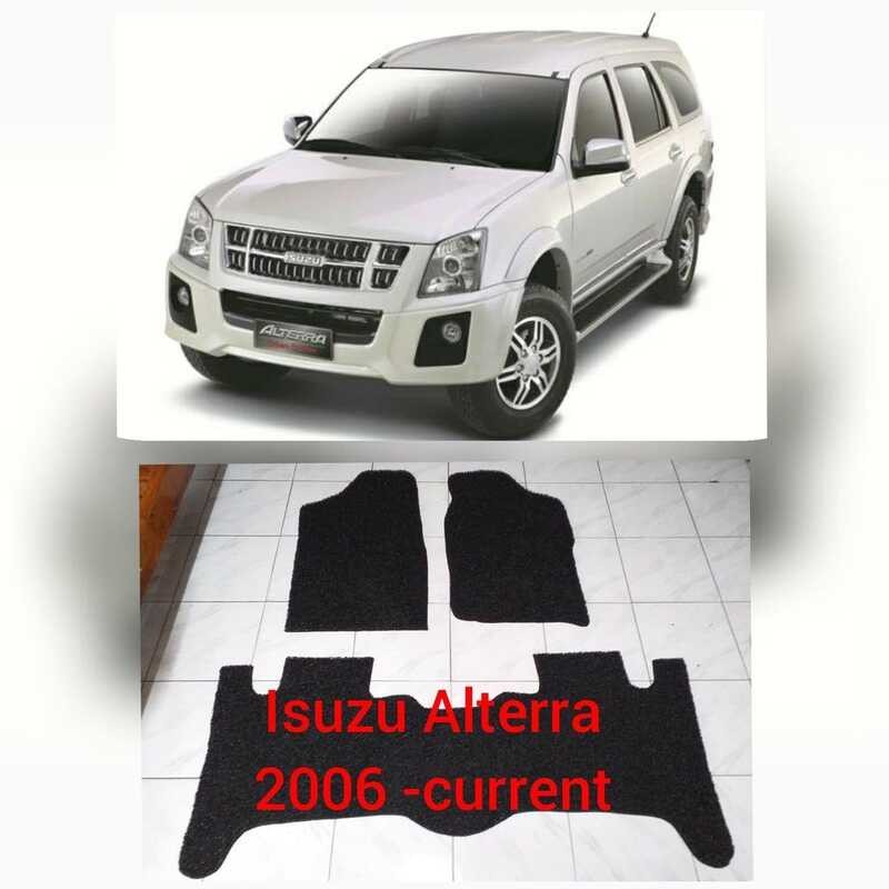 Isuzu Alterra 2006-2020 Nomad Rubber Car Mat With Piping 1St 2Nd Rows ...