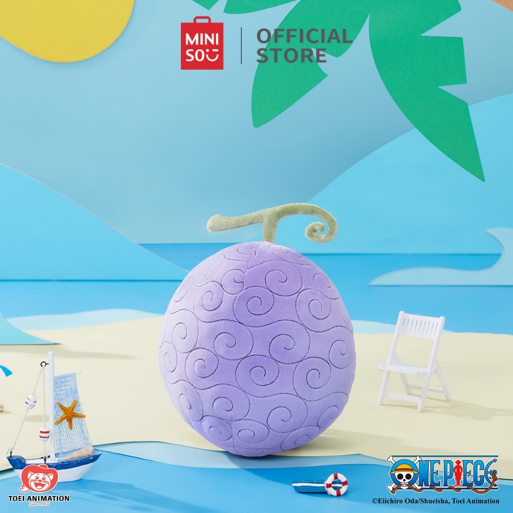 Miniso x One Piece Devil Fruit Plush Pillow Stuffed Plush Toy Sofa ...