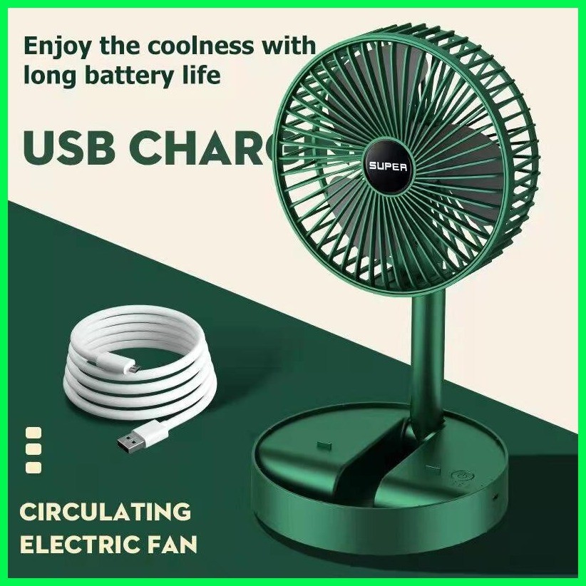⊙ 100% Original Meet Desk Electric Fan Small Folding Fan with USB ...