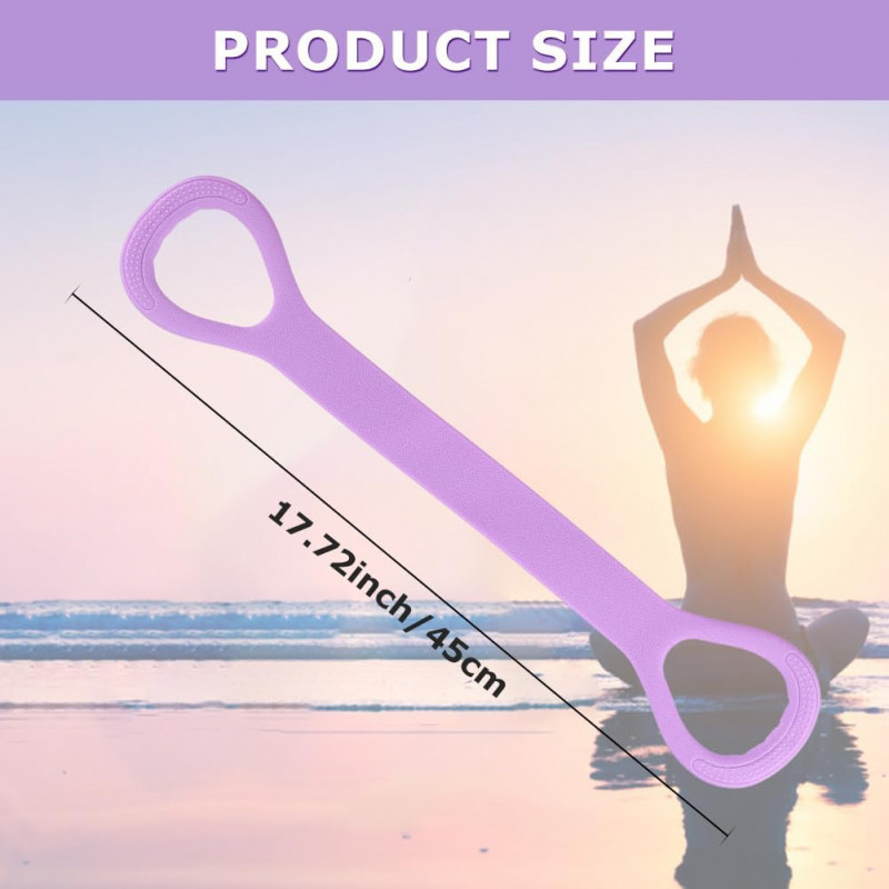 8-Line Pilates Puller Yoga Women's Open Back Training Shoulder Silicone ...