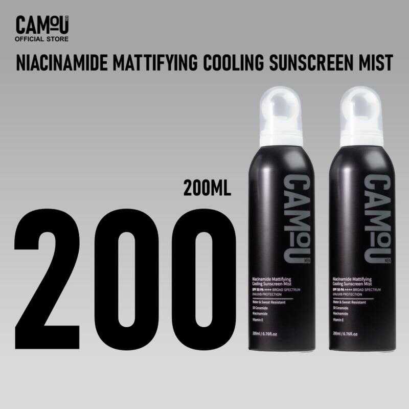 (B1t1 200Ml) Camou Mattifying Sunscreen Mist Spf50 Pa++++ Niacinamide ...