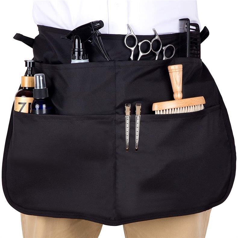 Storage Apron Hair Cutting BarberApron Hairstylist Waist Work Apron ...