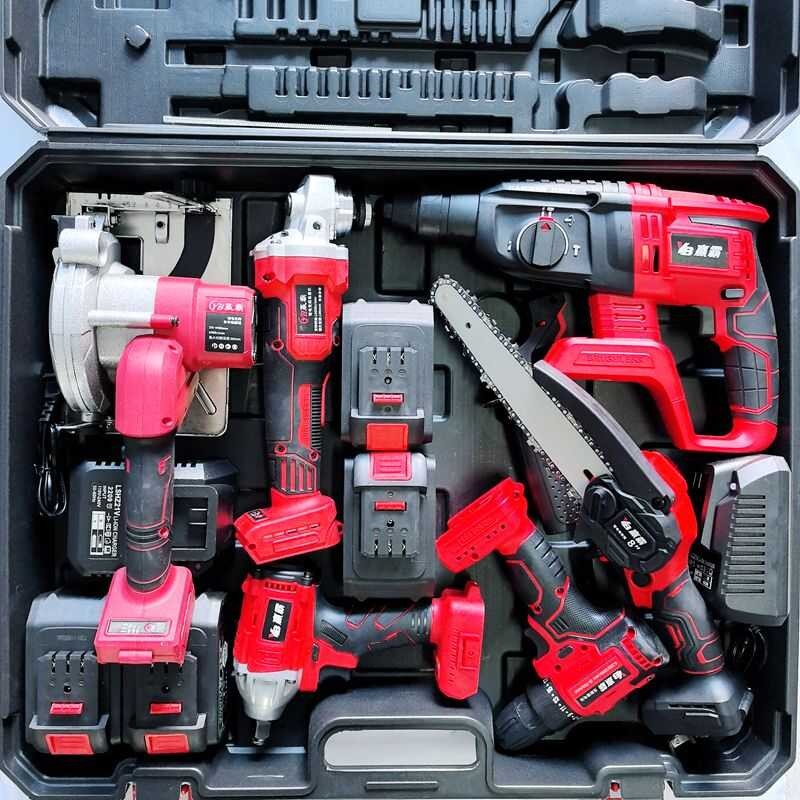 German Brushless Lithium Battery Tool Set 4-Piece Rechargeable Electric ...