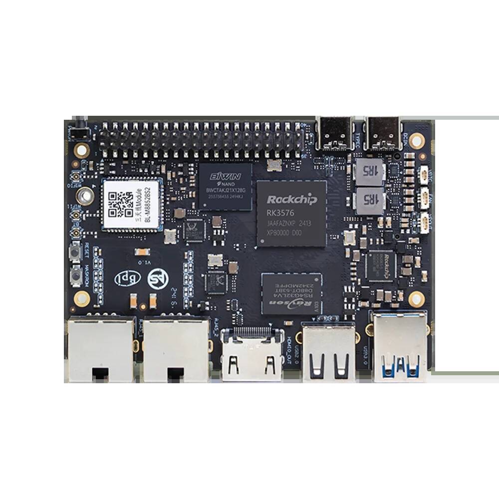 Pi Banana BPI-M5 Pro Rockchip RK3576 8GB LPDDR4 64GB eMMC ARM Mali G52 ...