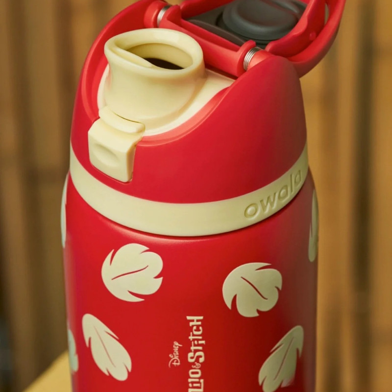 Owala FreeSip Limited Edition Cool Blue Style Red Leaves Owala Cup with ...