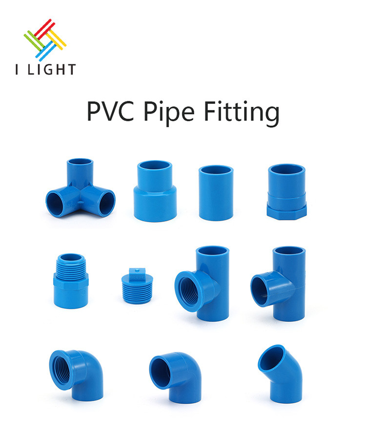 （Fast Delivery）PVC Blue Fittings Coupling/Elbow/Plug/Tee/Adaptor/PVC ...
