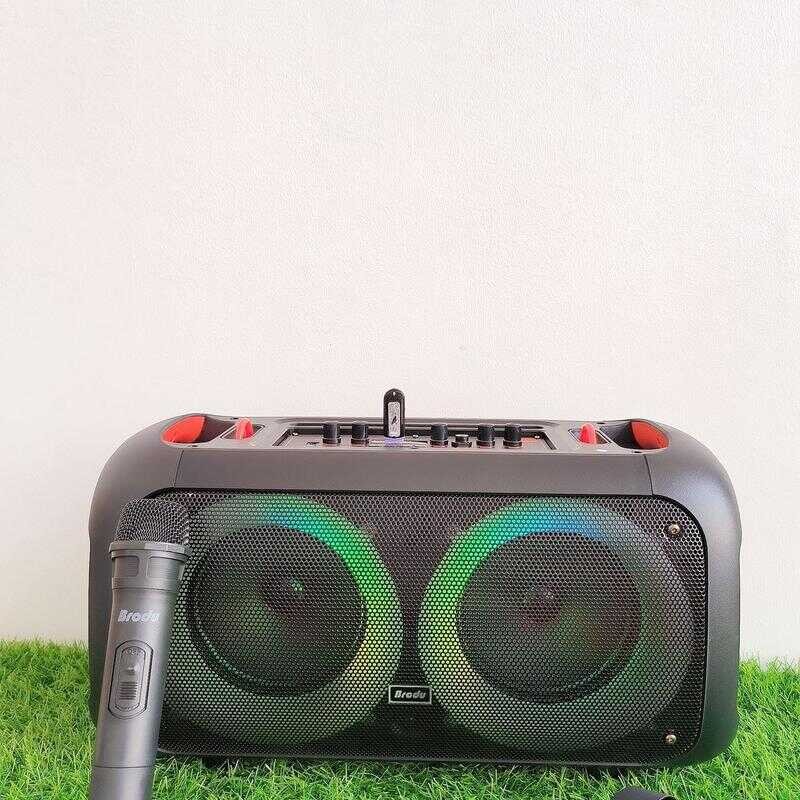 Free USB Brodu Bts-1709 Portable Subwoofer Bluetooth Karaoke Speaker ...