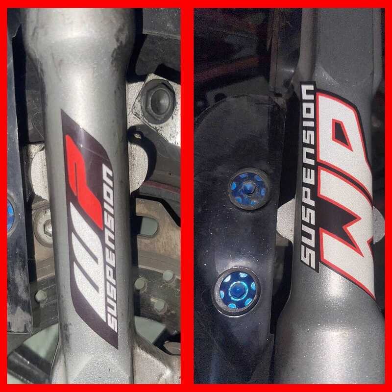 modified WP Motorcycle reflective decal, shock absorber decal WP a set ...