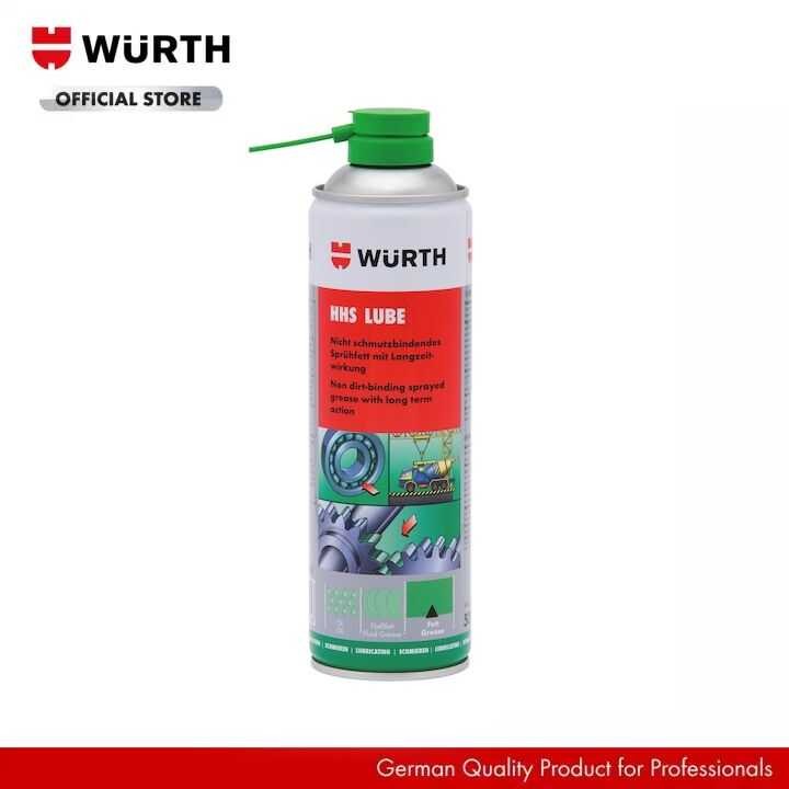 Wurth Adhesive Lubricant HHS® Lube 500ml. | Shopee Philippines