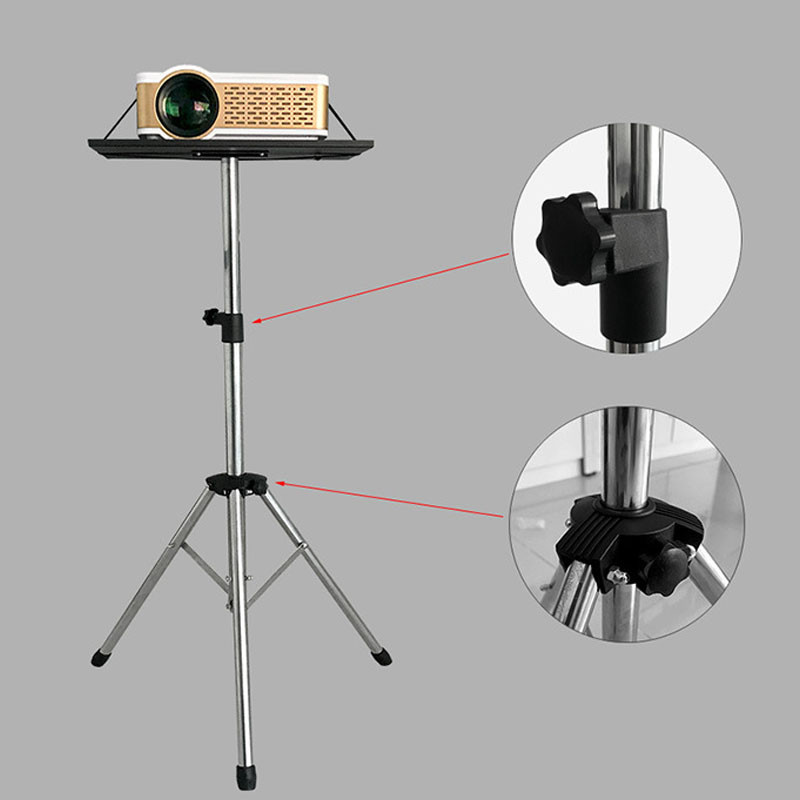 Adjustable Projector Stand - Universal Tripod Floor Mount for Home ...