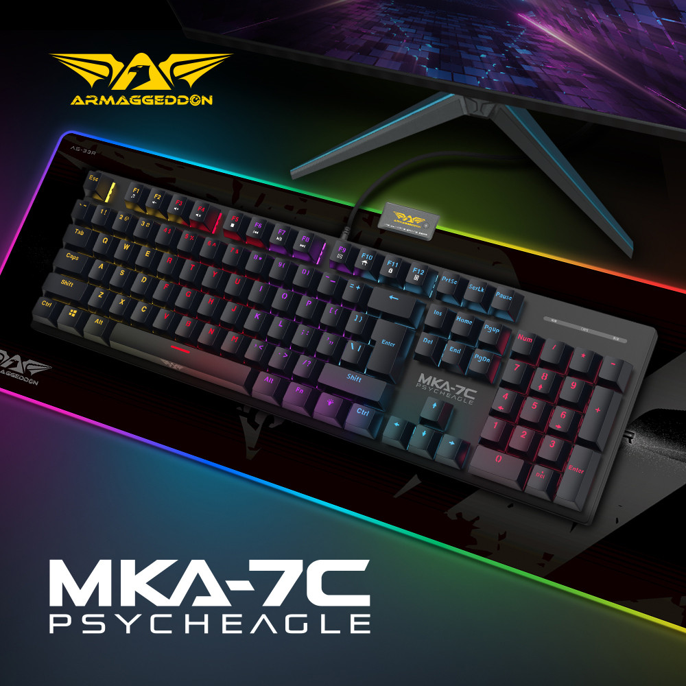 Armaggeddon MKA-7C Hotswappable Anti Ghosting Wired Mechanical Keyboard ...