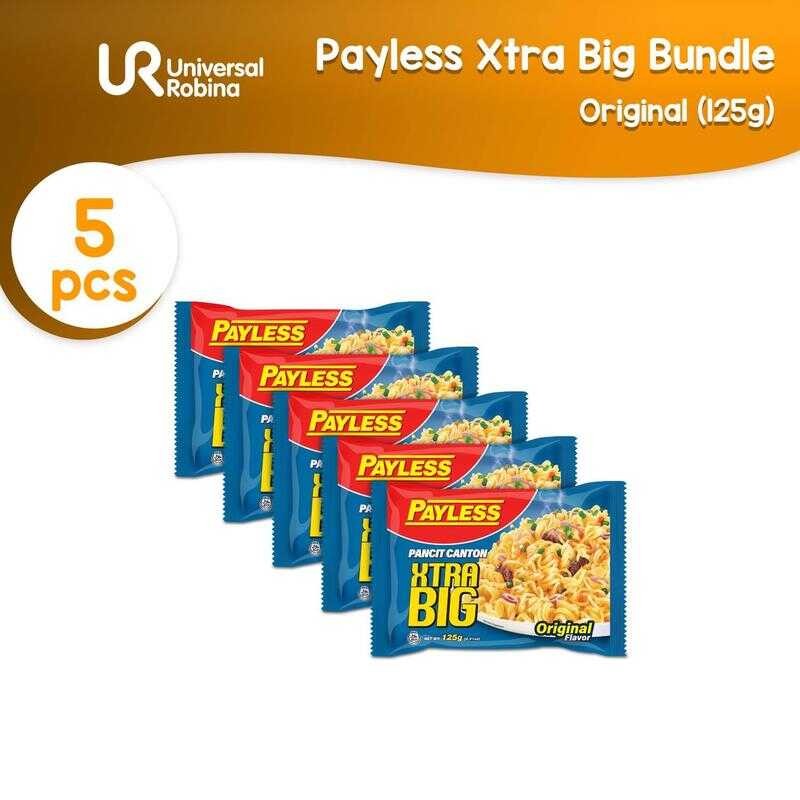 5 X Payless Xtra Big Pancit Canton Original (125G) | Shopee Philippines